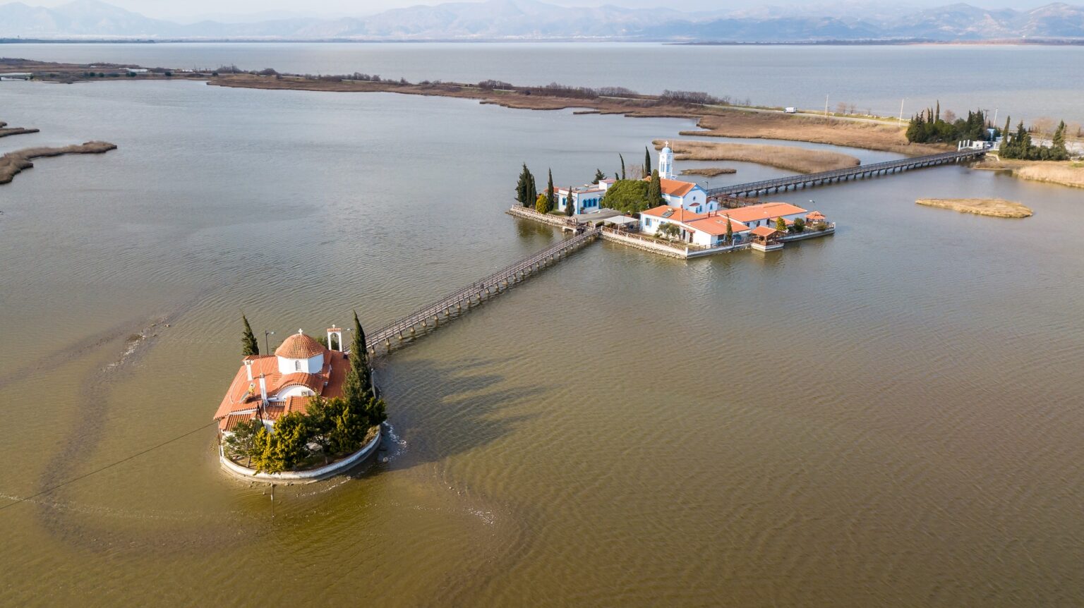 Porto Lagos: Flamingos and a Floating Monastery| travel.gr