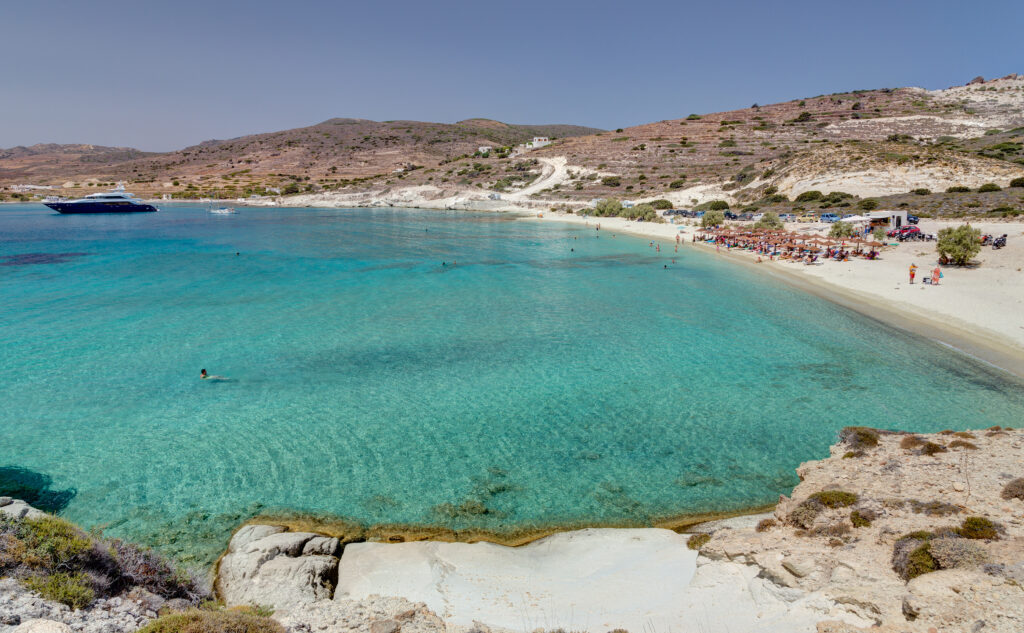 Prassa: Kimolos’ Postcard-Perfect Beach